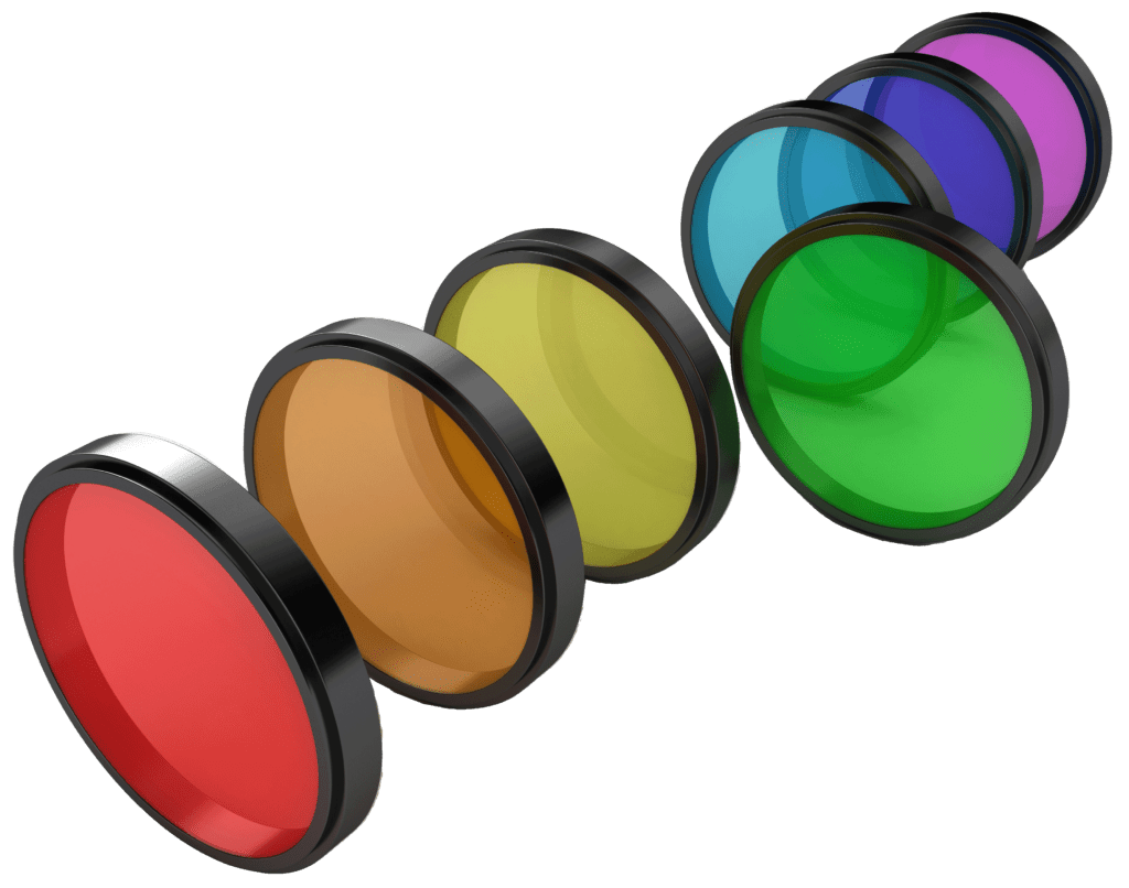 Optical filters in machine vision